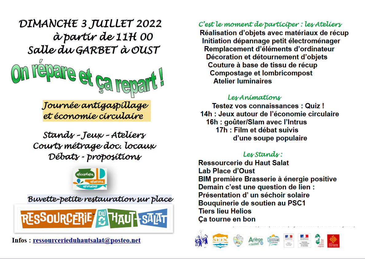 On répare et ça repart! - Commune d'Oust